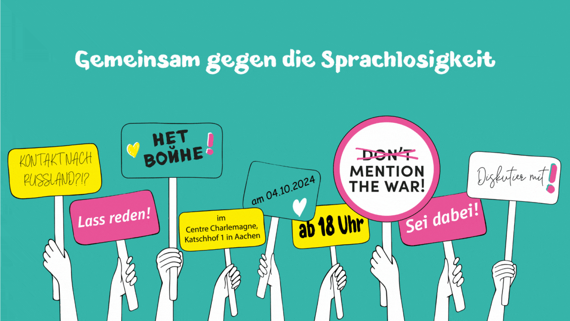"(Don't) mention the war" - Diskussionsabend am 4. Oktober 2024 in ...